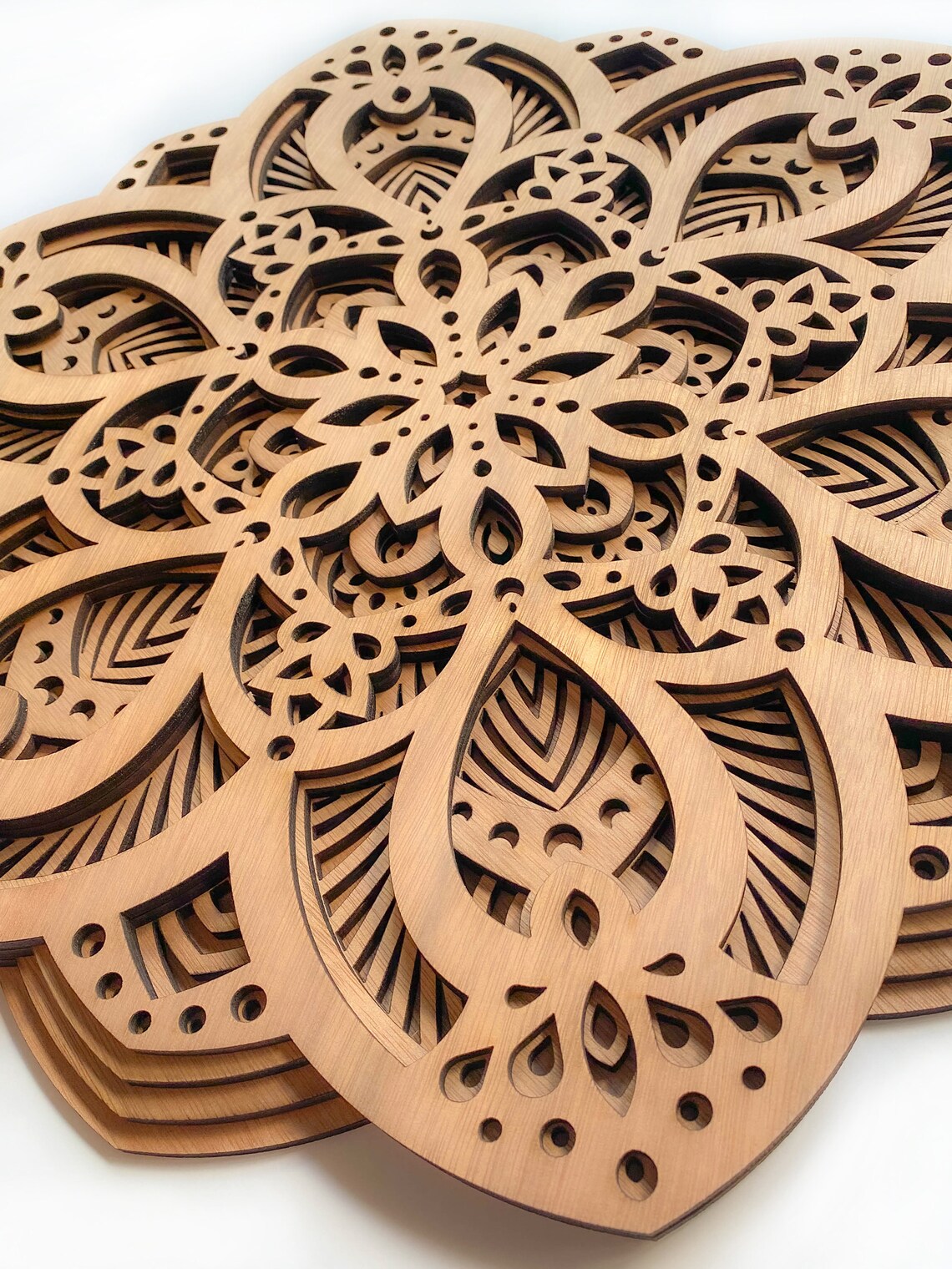 M03 - Mandala Multi Layers 3D Digital File, Mandala Dxf Files for ...