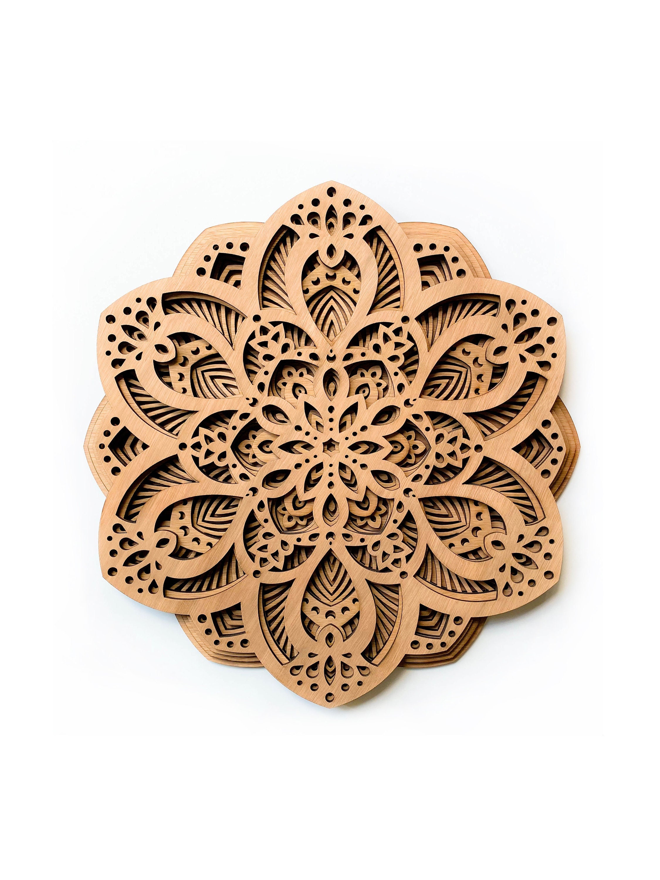 M03 - Mandala Multi Layers 3D Digital File, Mandala Dxf Files for ...