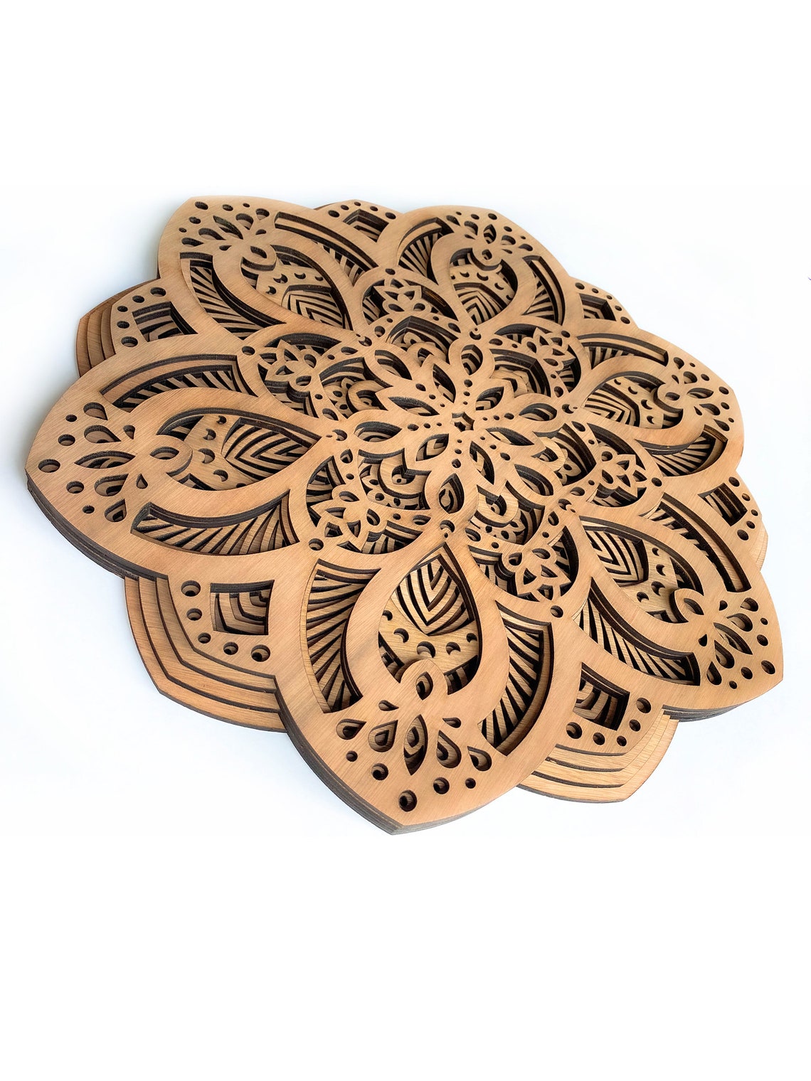 M03 - Mandala Multi Layers 3D Digital File, Mandala Dxf Files for ...