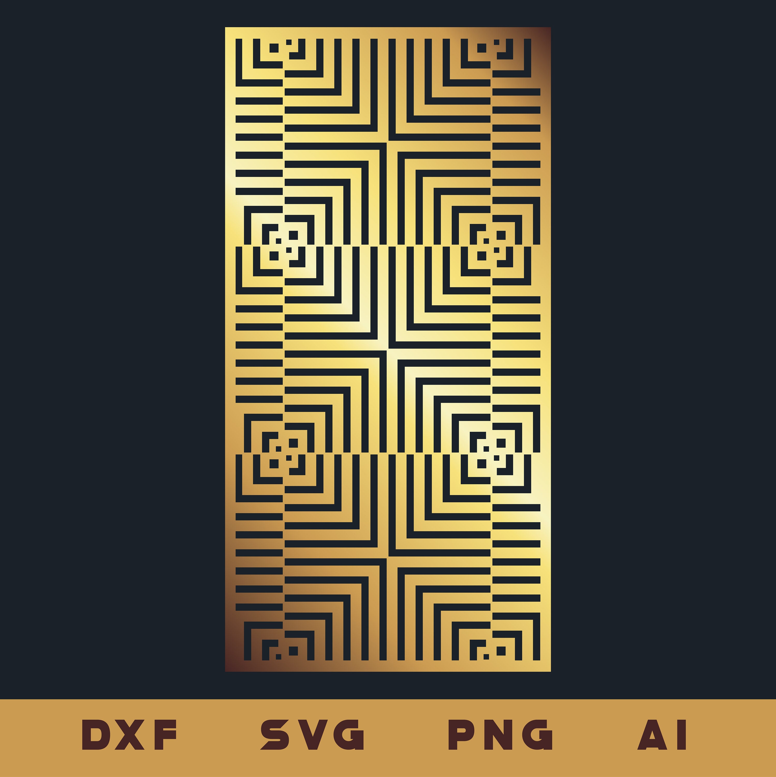 Optical Illusion Pattern Room Divider Set | Geometric Wall Panel ...