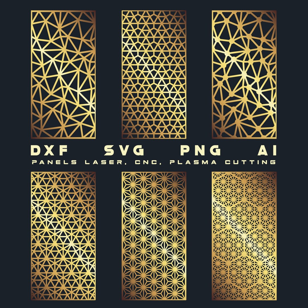 Triangles Panel Bundle, Room Divider With Geometry Pattern, Privacy ...