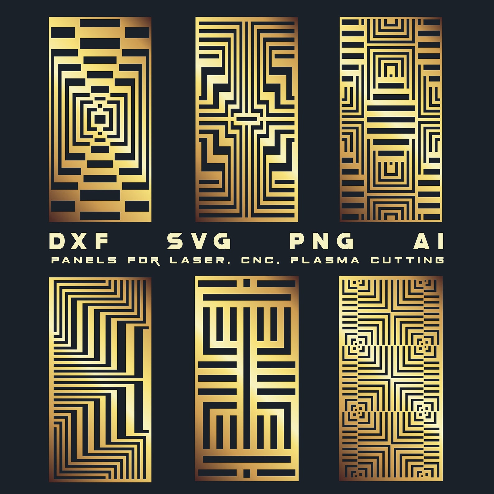 Optical Illusion Pattern Room Divider Set | Geometric Wall Panel ...