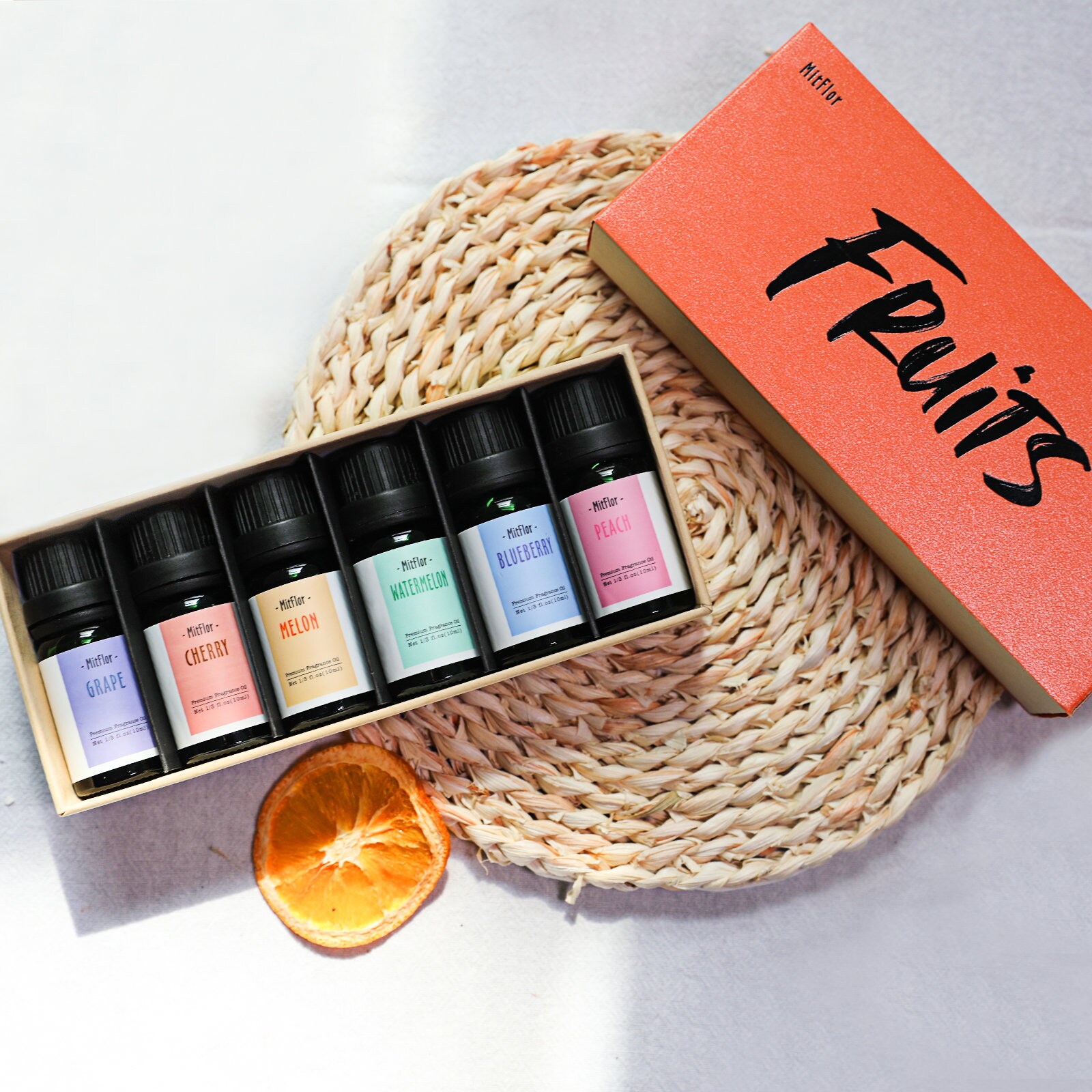 Mitflor Premium Fruit Fragrance Oils Set, Fruity Scents for Soap ...
