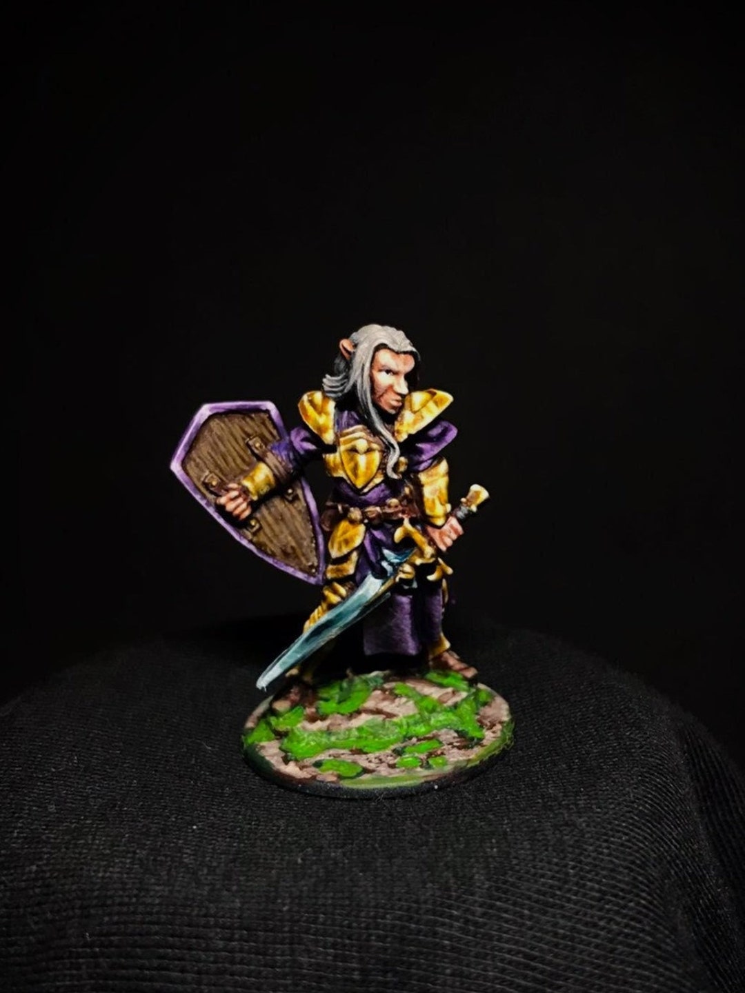 Painted Elf Paladin Miniature: Dungeons and Dragons RPG Figure - Etsy