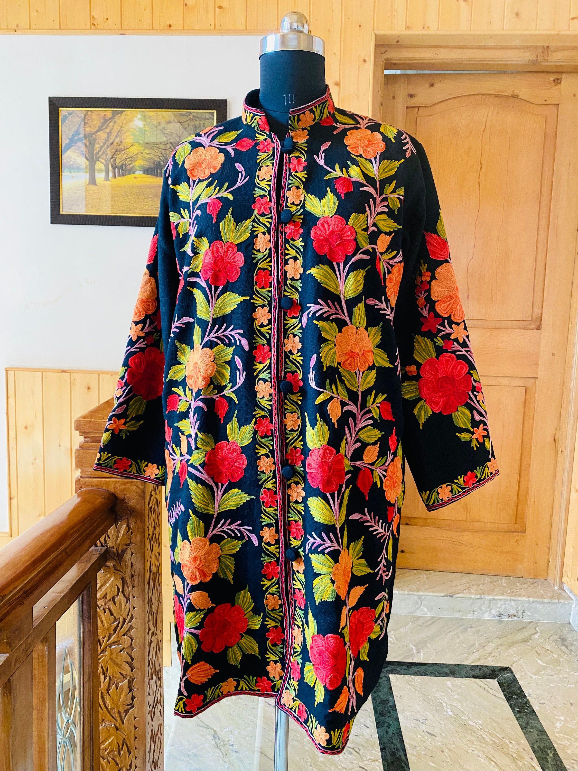 Long Kashmiri Jacket , Kashmiri Jacket , Cashmere Coat , Kashmiri Coat ...
