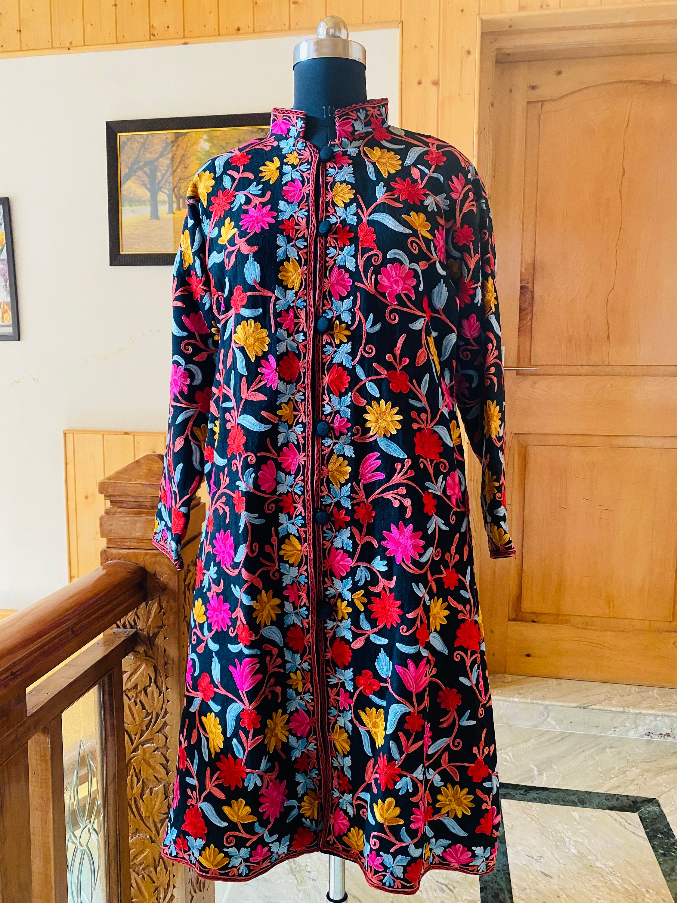 Long Kashmiri Jacket , Kashmiri Jacket , Cashmere Coat , Kashmiri Coat ...