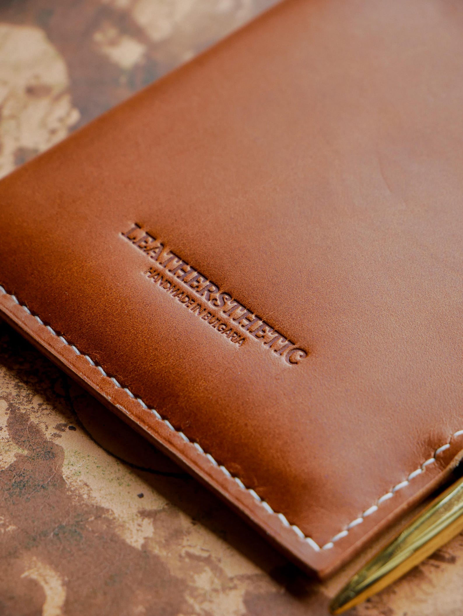 Vegetable Tanned Leather Notebook Cover: Personalized Full Grain ...