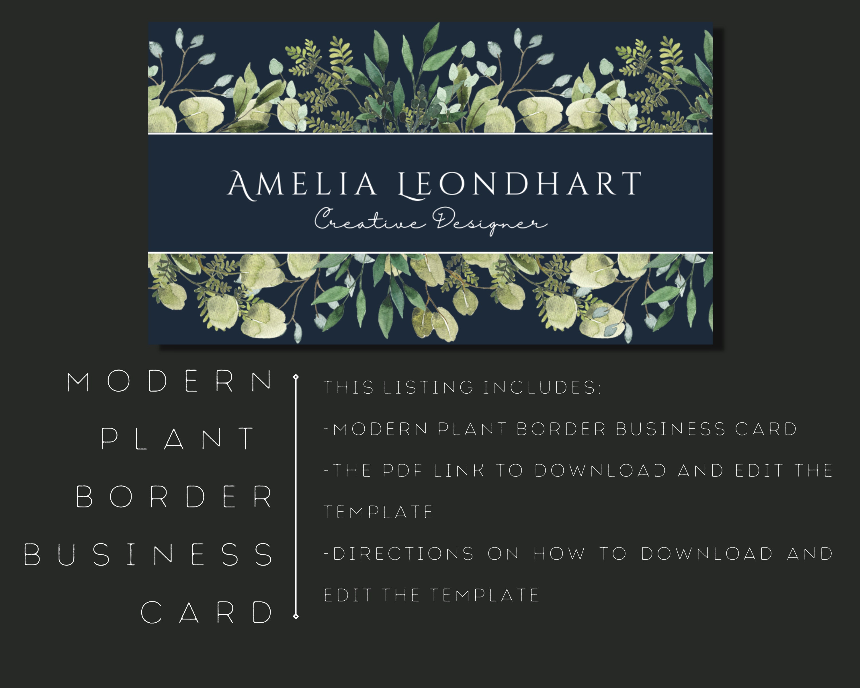 Business Card Border Template