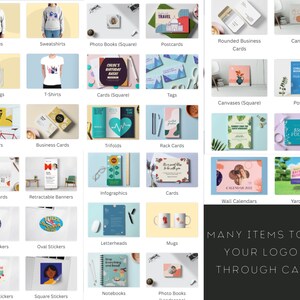 5 Witchy Celestial Logos Template Custom Logo Branding Small | Etsy