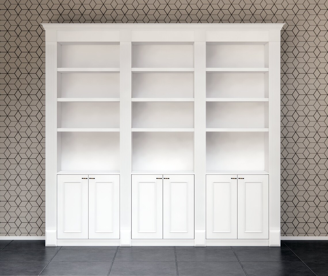 Customised Triple Bookcase/bookshelf With LED Lights - Etsy UK