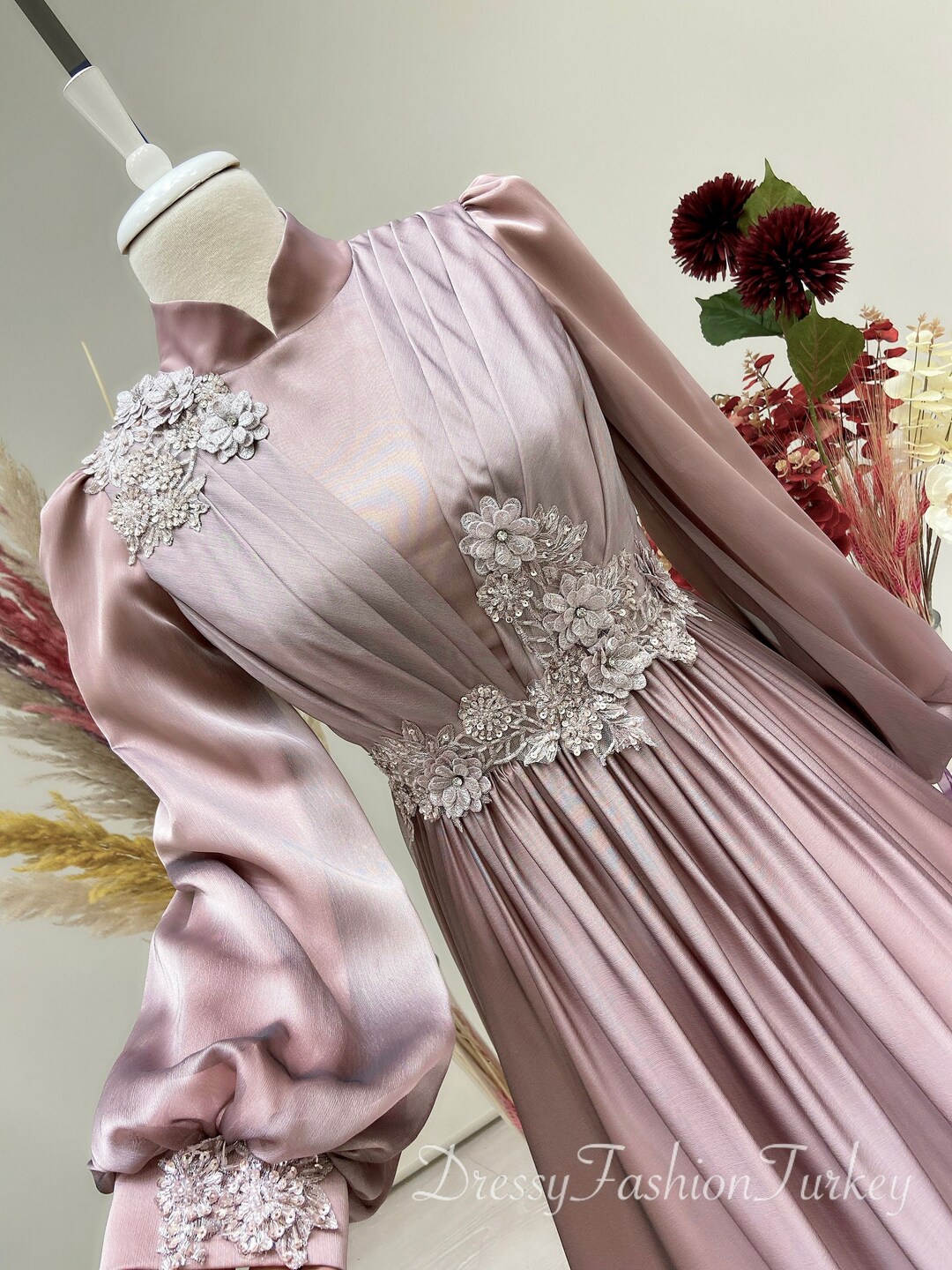 Muslim Wedding Dress Modest Prom Dress Muslim Evening Gown - Etsy