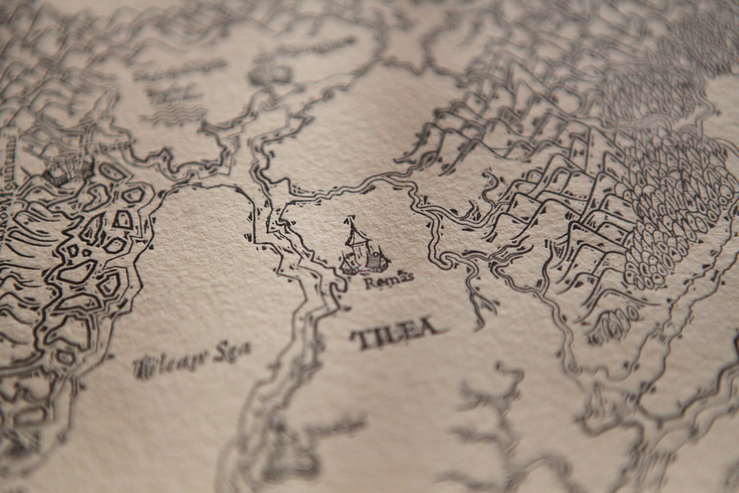 Warhammer Old World Map – Letterpress Print on Handmade Paper - Etsy