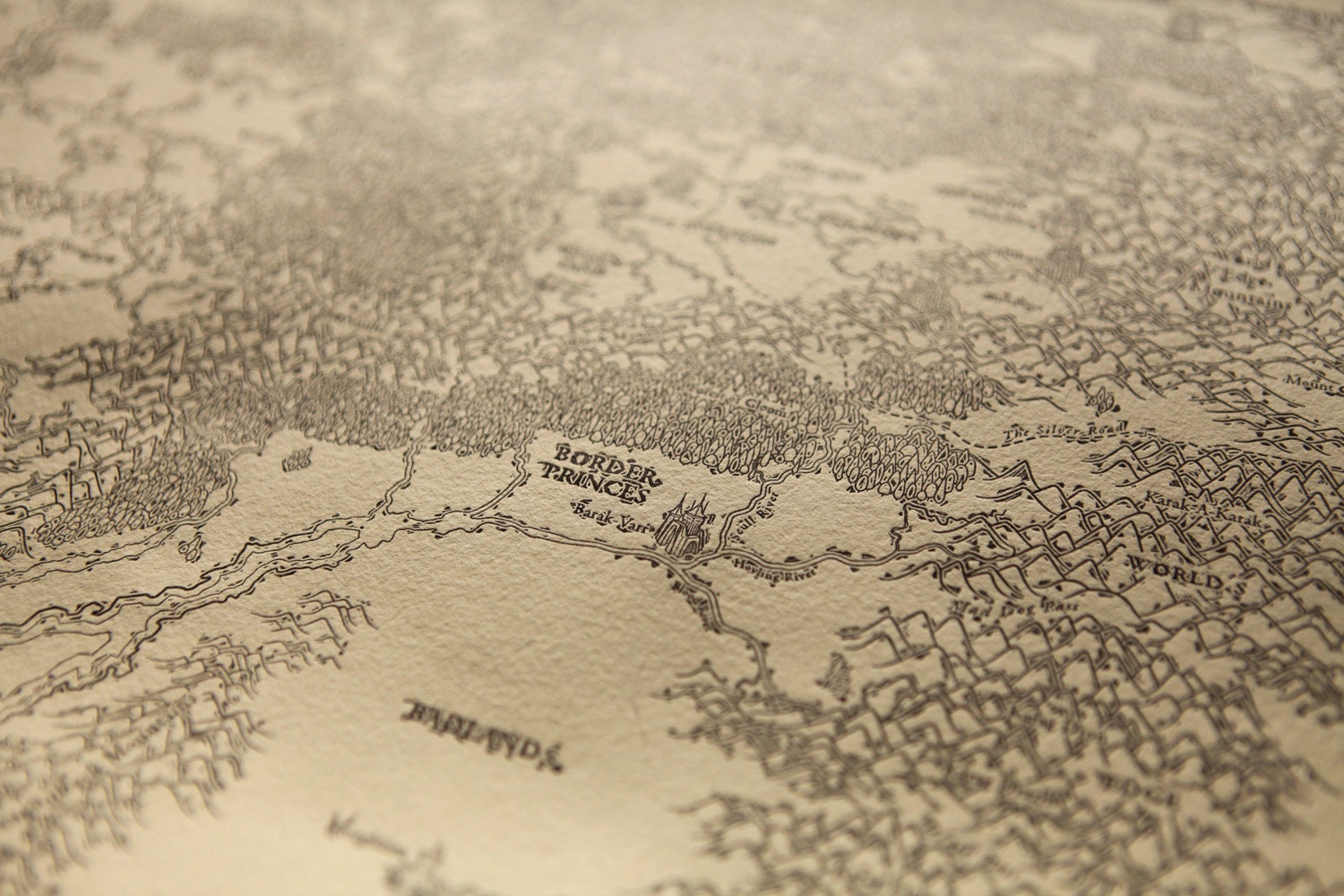 Warhammer Old World Map – Letterpress Print on Handmade Paper - Etsy