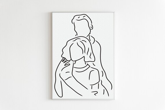 Drawings Of Couples Cuddling In Bed