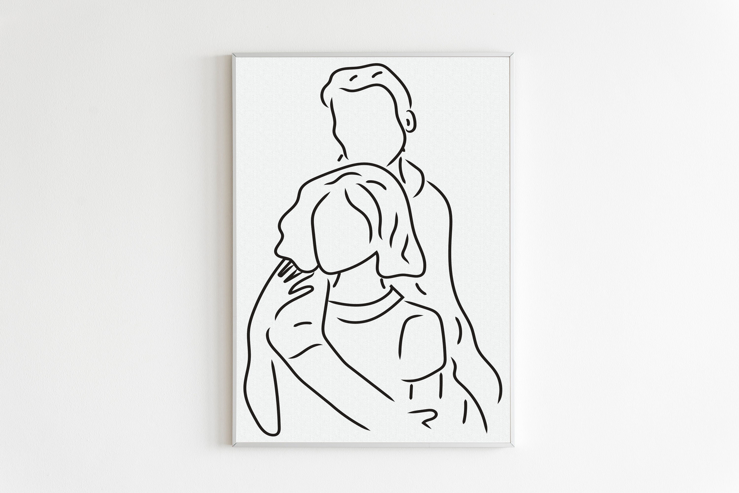 Couples Cuddling Sketch