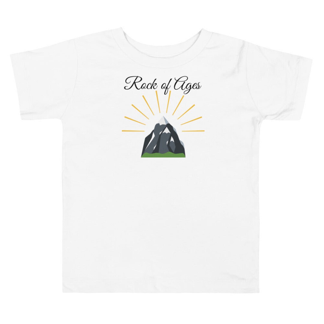The Rock of Ages. Gospel Song Graphic T Shirt for Toddlers and Kids ...
