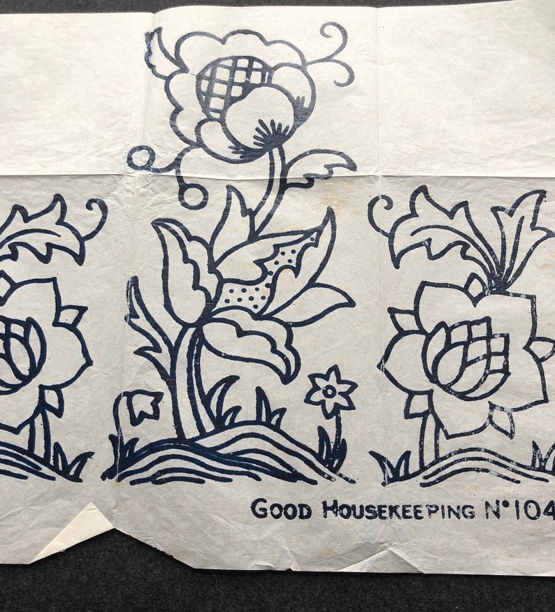 Vintage Embroidery Transfers (medium) - Etsy UK