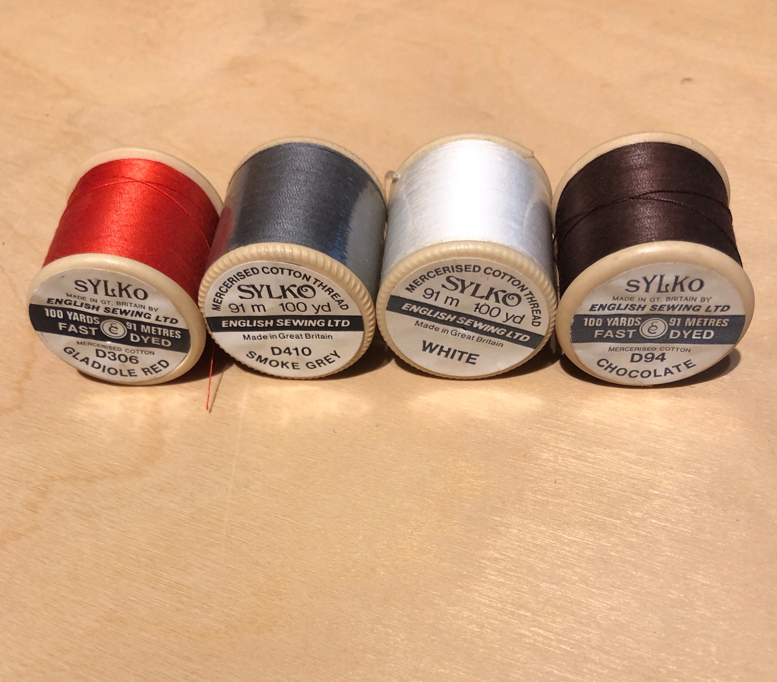 Vintage Sylko Thread on Plastic Reels - Etsy UK