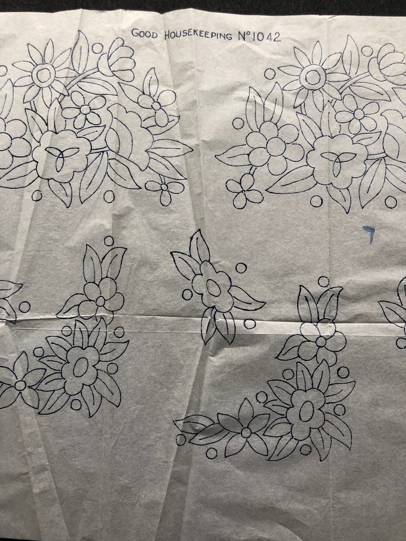Vintage Embroidery Transfers (medium) - Etsy UK