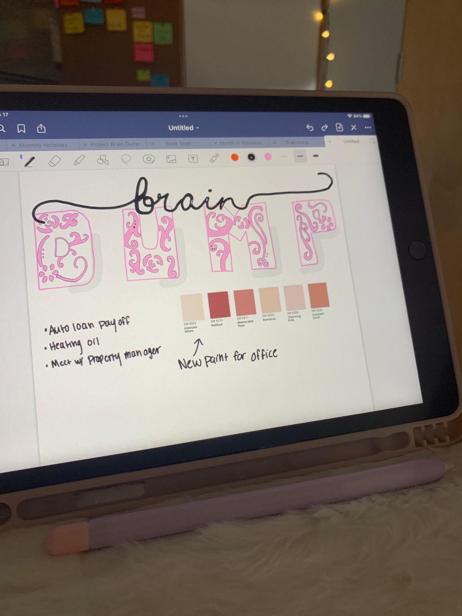 Brain Dump Template/printable for Digital Planning iPad Goodnotes Pdf ...