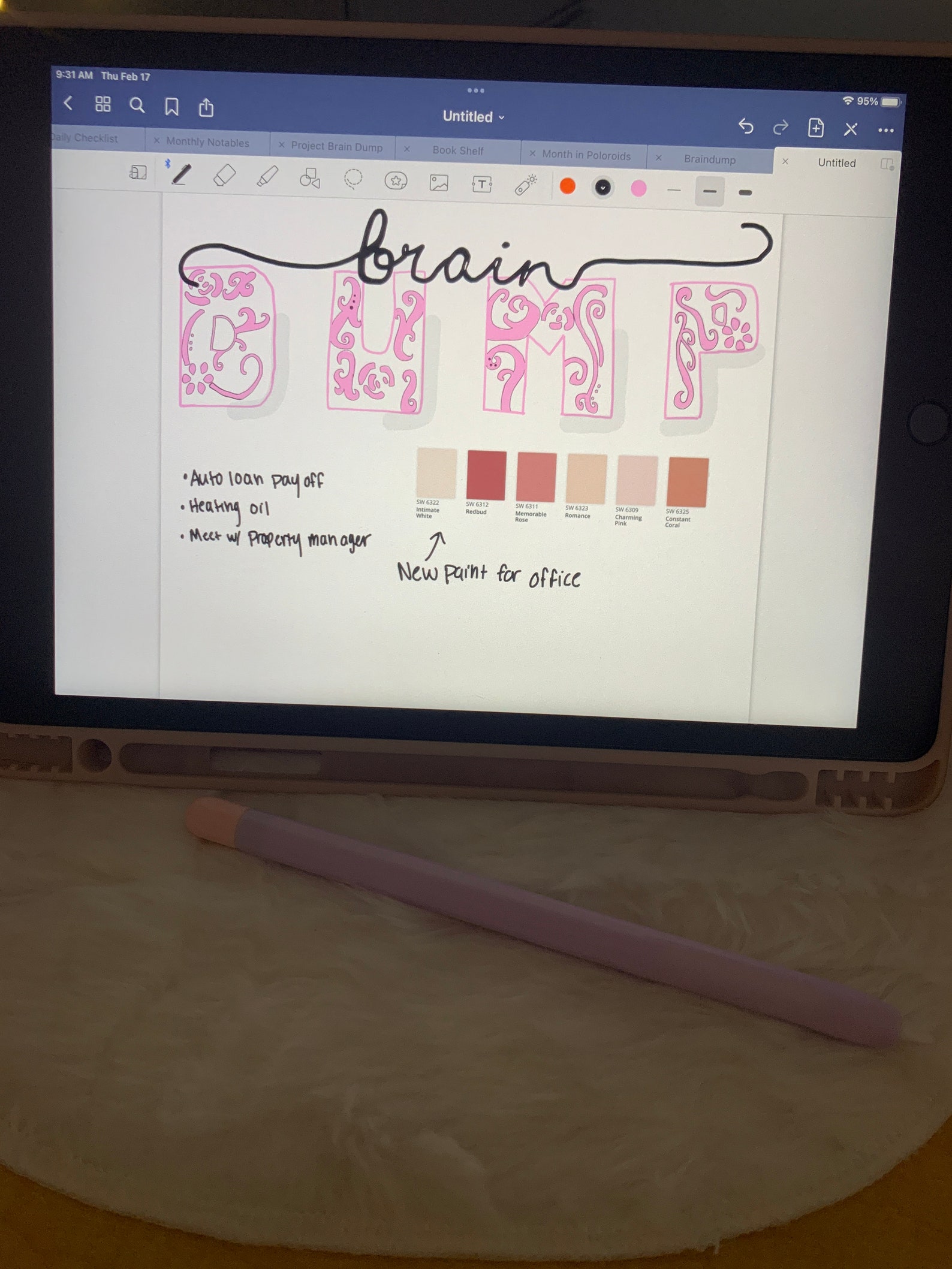 Brain Dump Template/printable for Digital Planning iPad Goodnotes Pdf ...