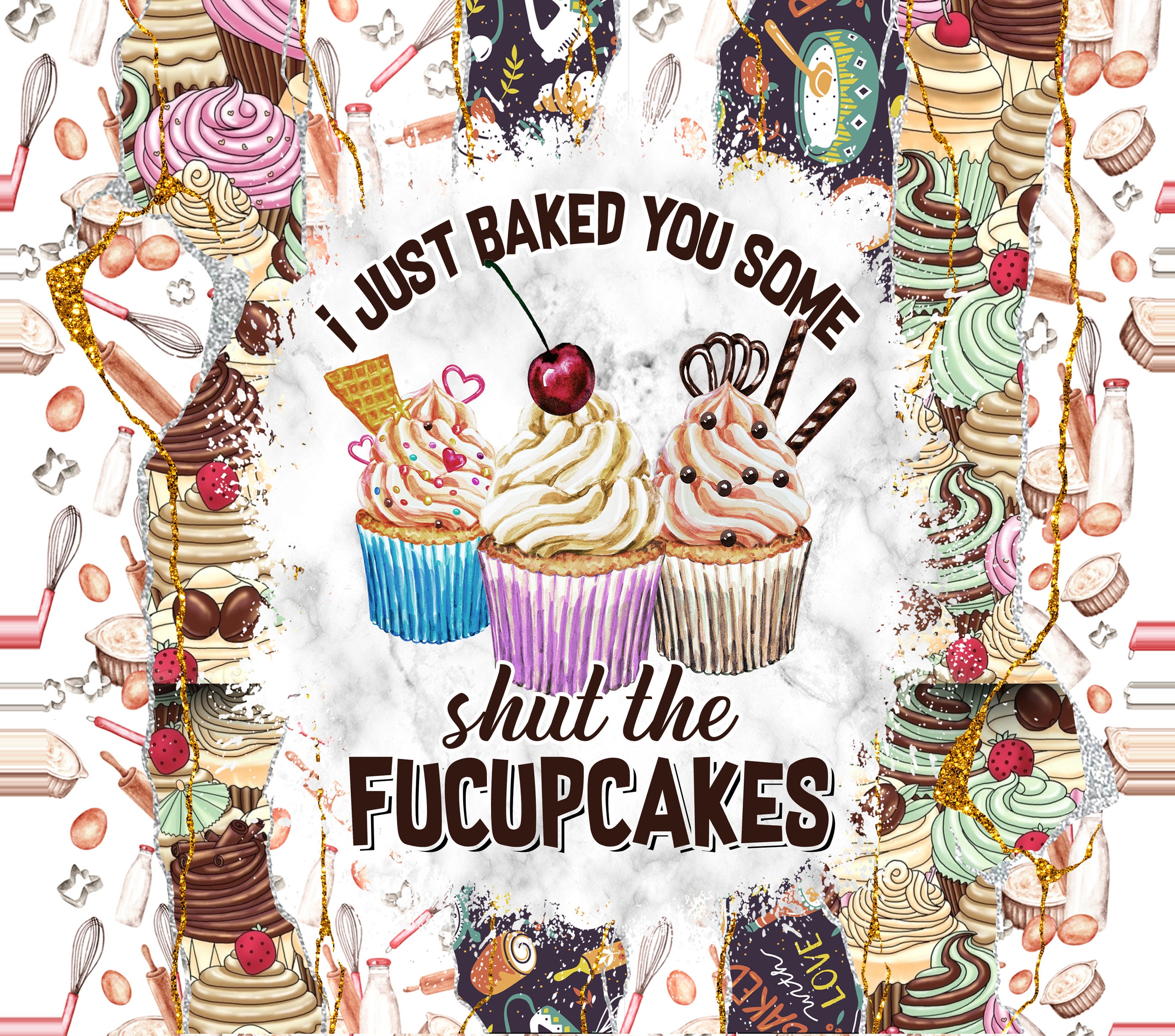 20 Oz I Just Baked Some Shut the Fucupcakes Tumbler - Etsy
