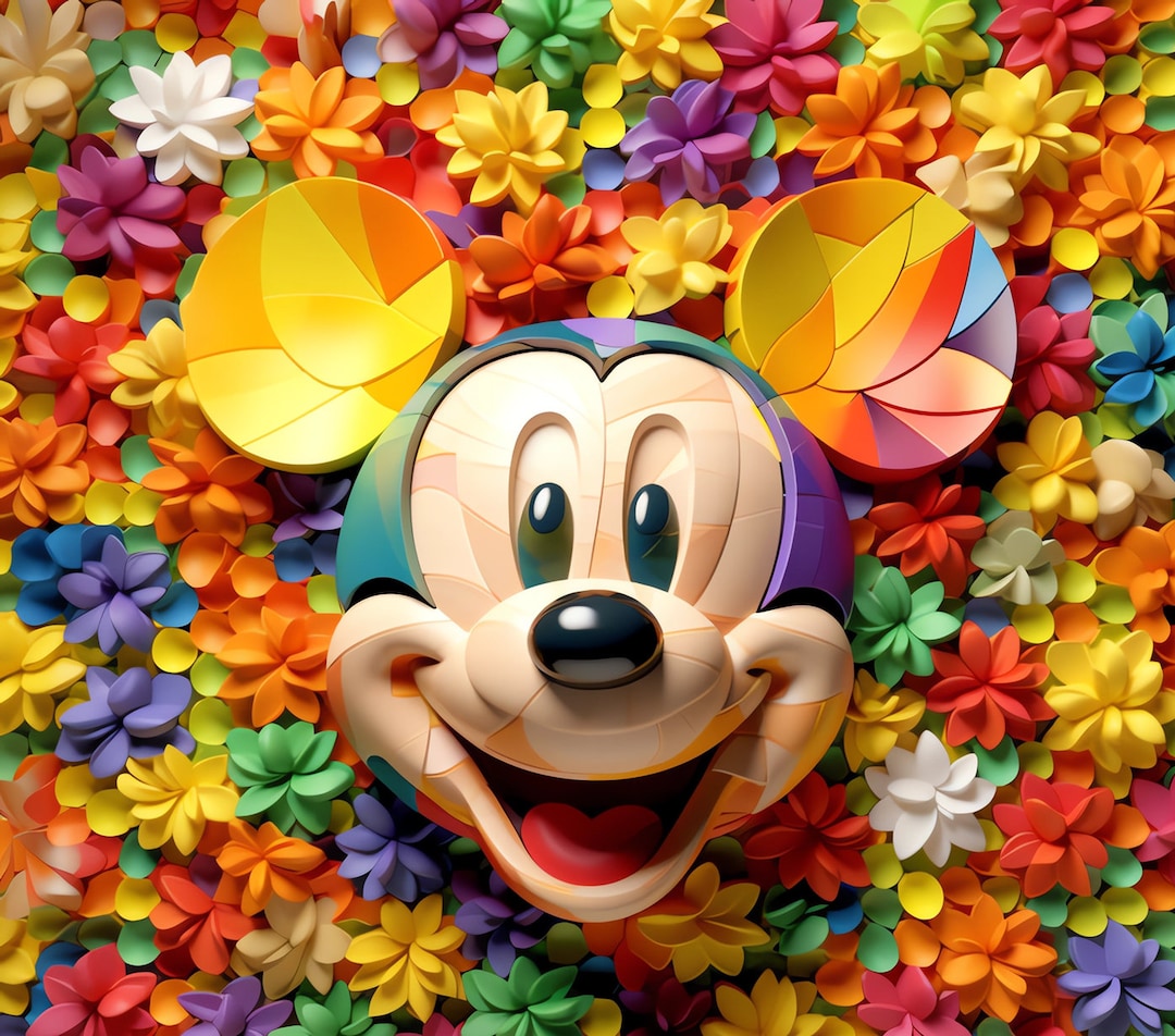 3D Colorful Mickey Mouse Tumbler - Etsy