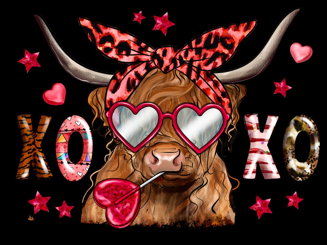 20 Oz Cow Xoxo Tumbler - Etsy