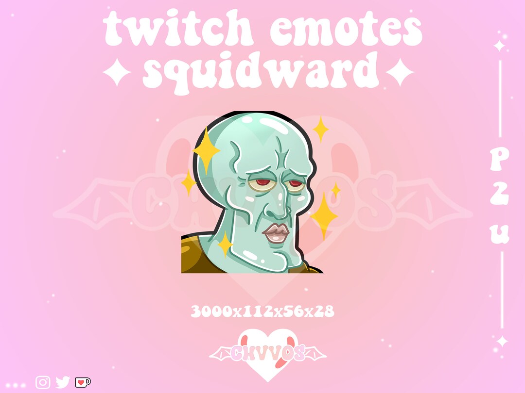 Squid Chad Emote Twitch Emote Discord Emote Youtube Emote Squid Giga ...