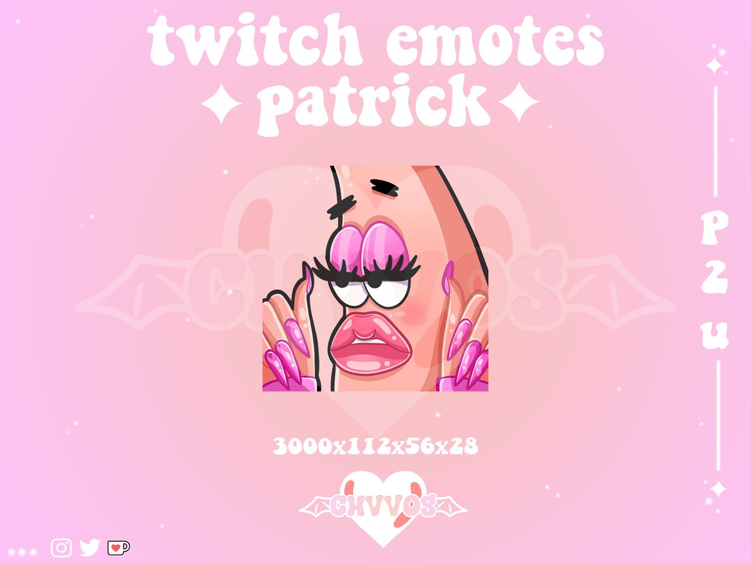 Patrick Slay Emote Twitch Discord Youtube Patrick Slay Emote Pink ...