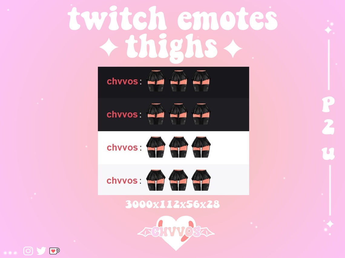 Skinny Thick Thighs Emotes Twitch Emotes Discord Emote Youtube Emote ...