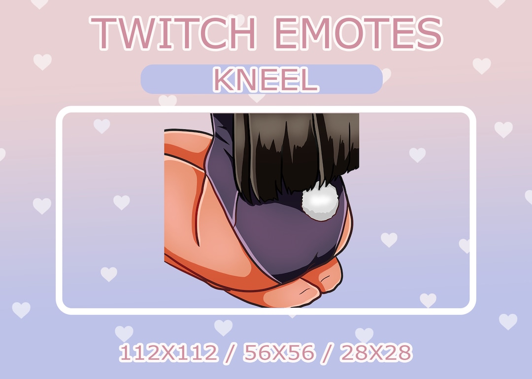 Thicc Anime Bunny Twitch Emote Discord Emote Cute - Etsy Canada