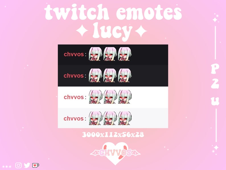 Cute Cyberpunk Lucy Bubble Tea Emote Twitch Discord - Etsy