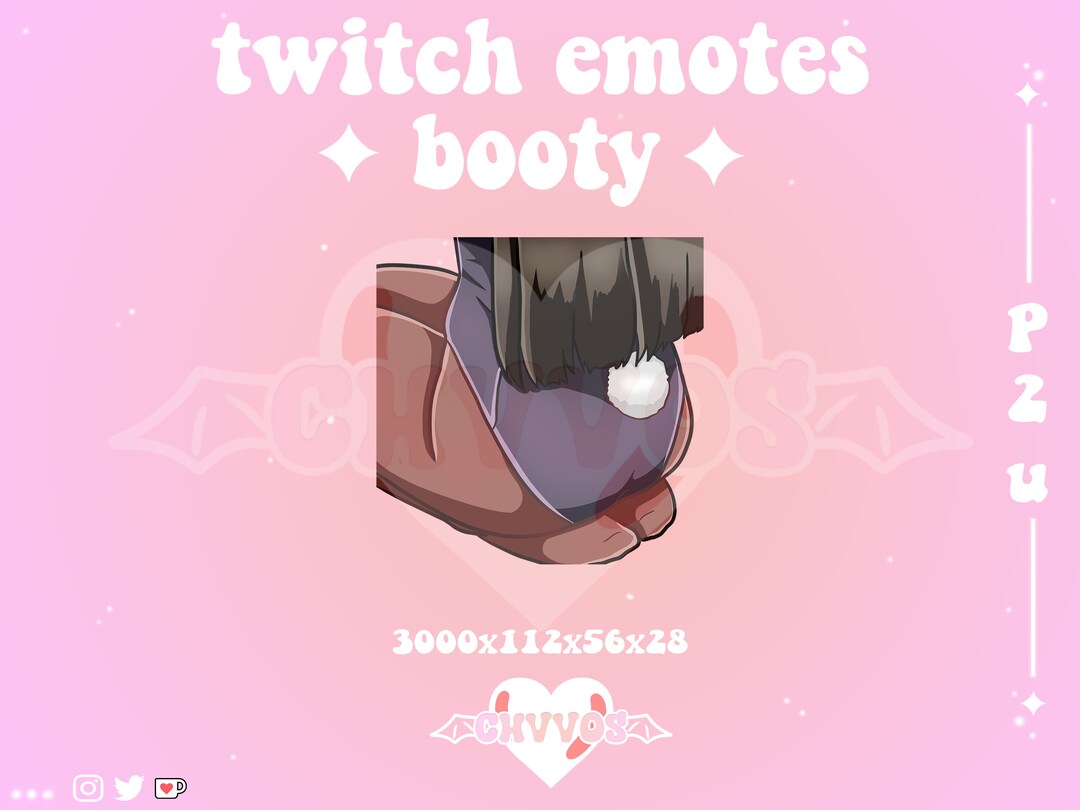 Thick Anime Bunny Twitch Emote Discord Emote Youtube Emote Kneel Emote ...