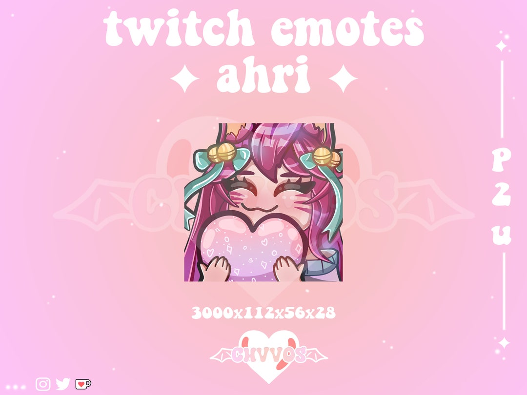 Ahri Spirit Blossom Emote Twitch Emote Discord Emote - Etsy Australia