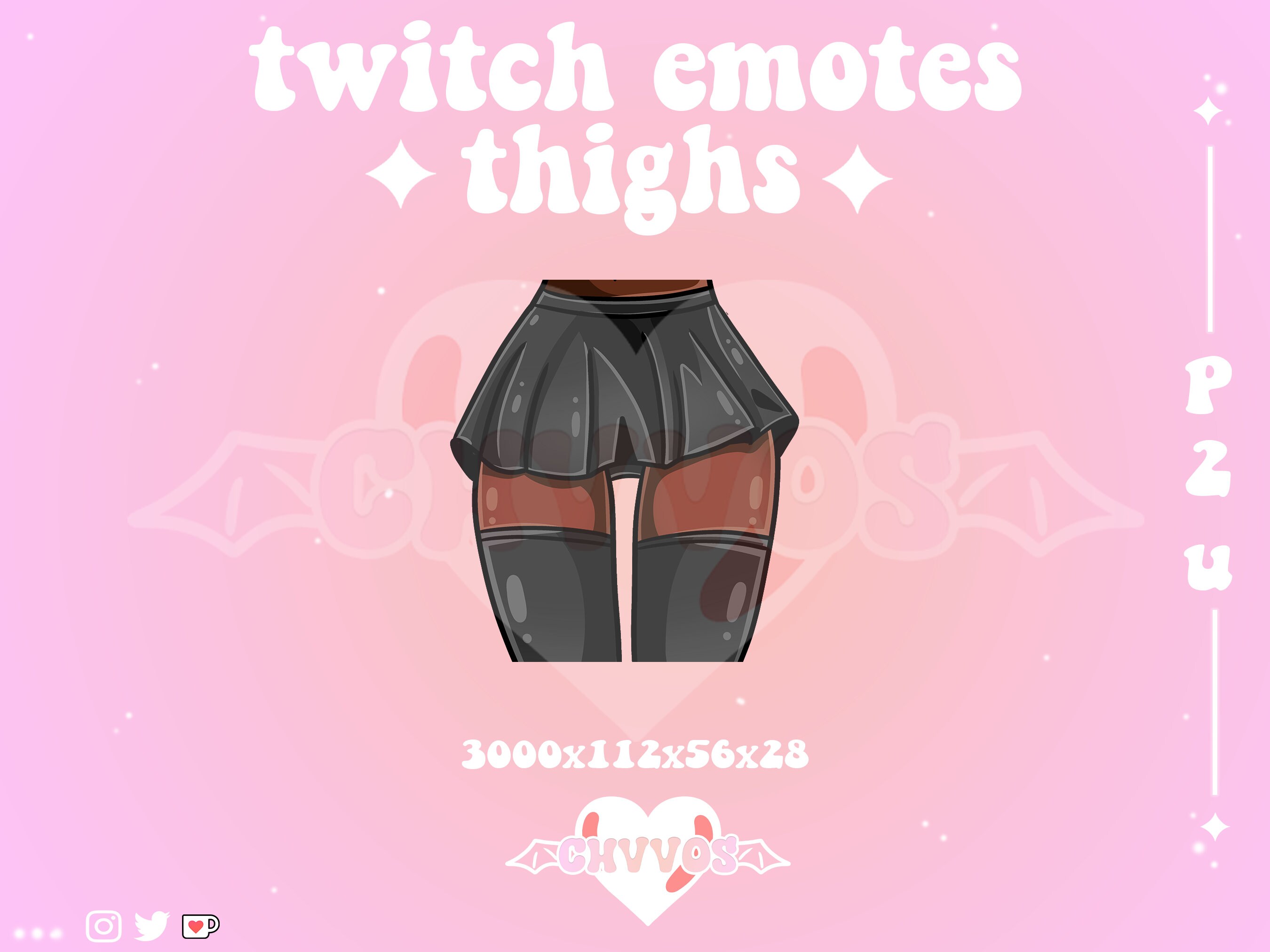 Skinny Thick Thighs Emotes Twitch Emotes Discord Emote Youtube Emote ...