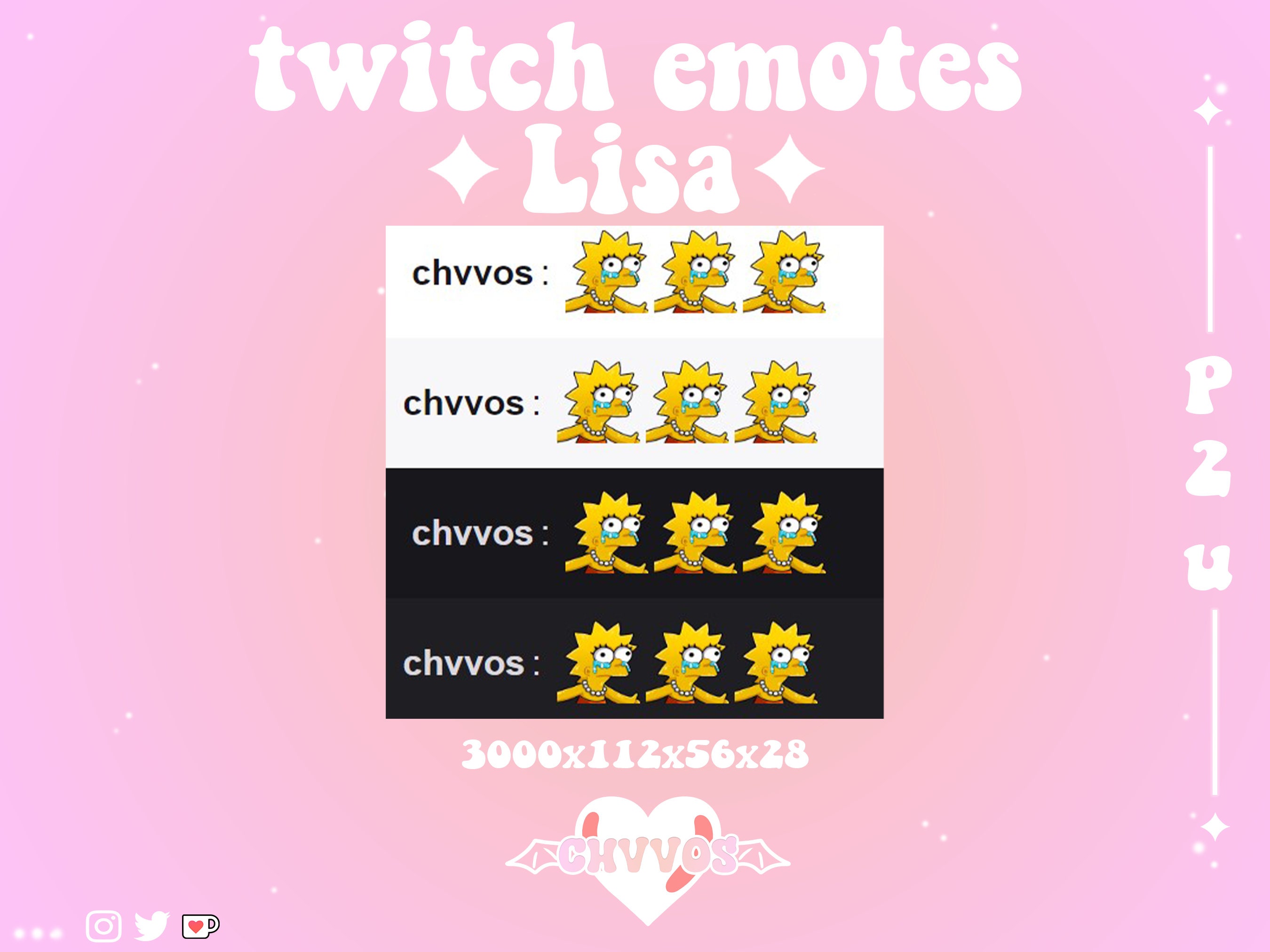 Cry Lisa Emote Twitch Emote Discord Emote Youtube Emote Simpsons Emote ...