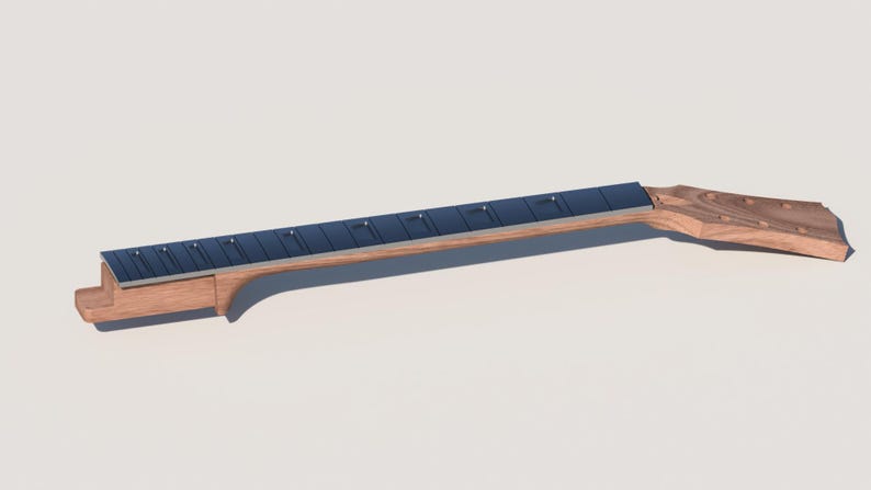 Les Paul Style Guitar Neck CNC Files: Vcarve Pro Toolpaths, STL ...