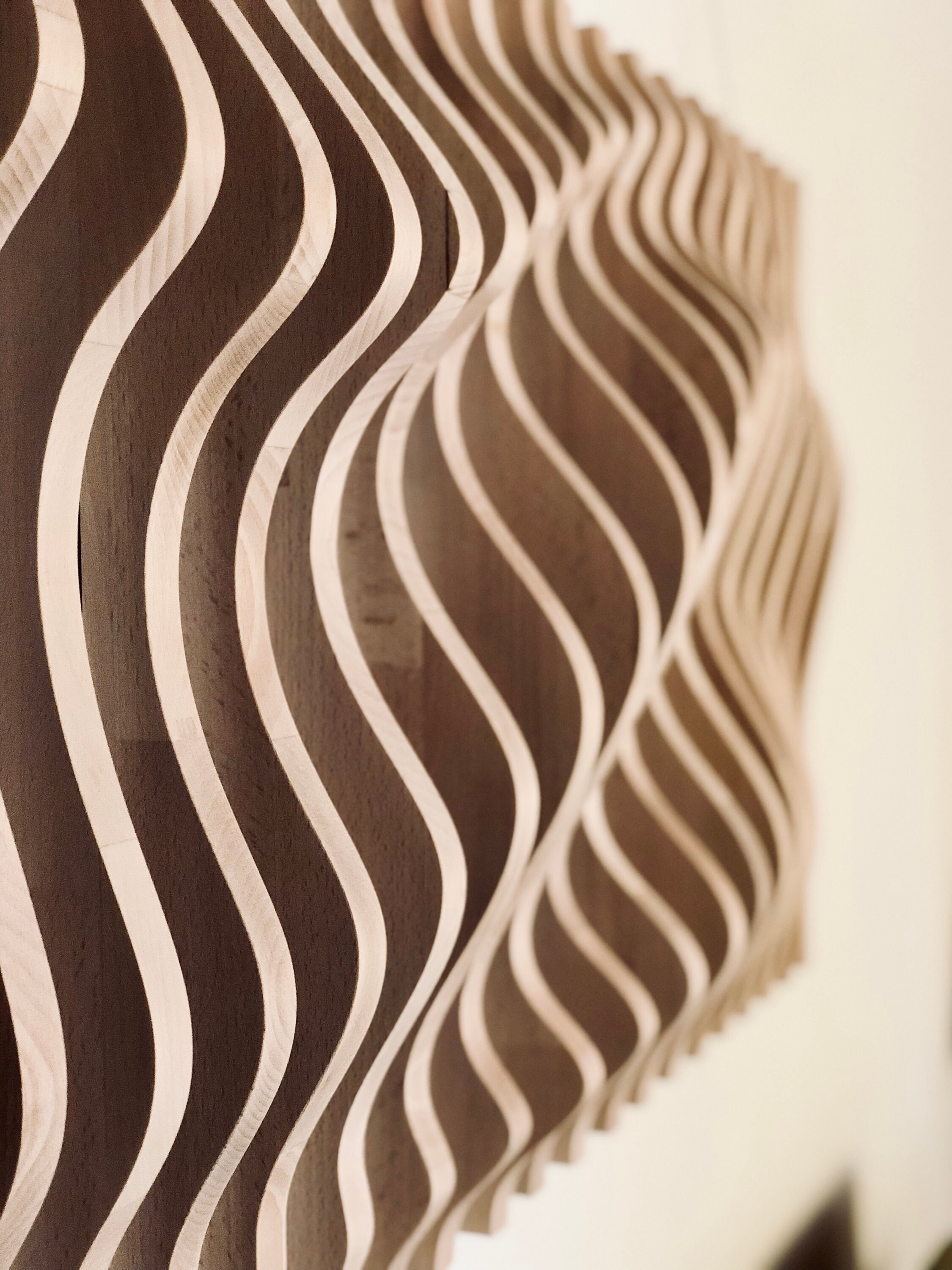 3D Parametric Wall Wall Sculpture Made of Wood and Acoustic Panel in ...