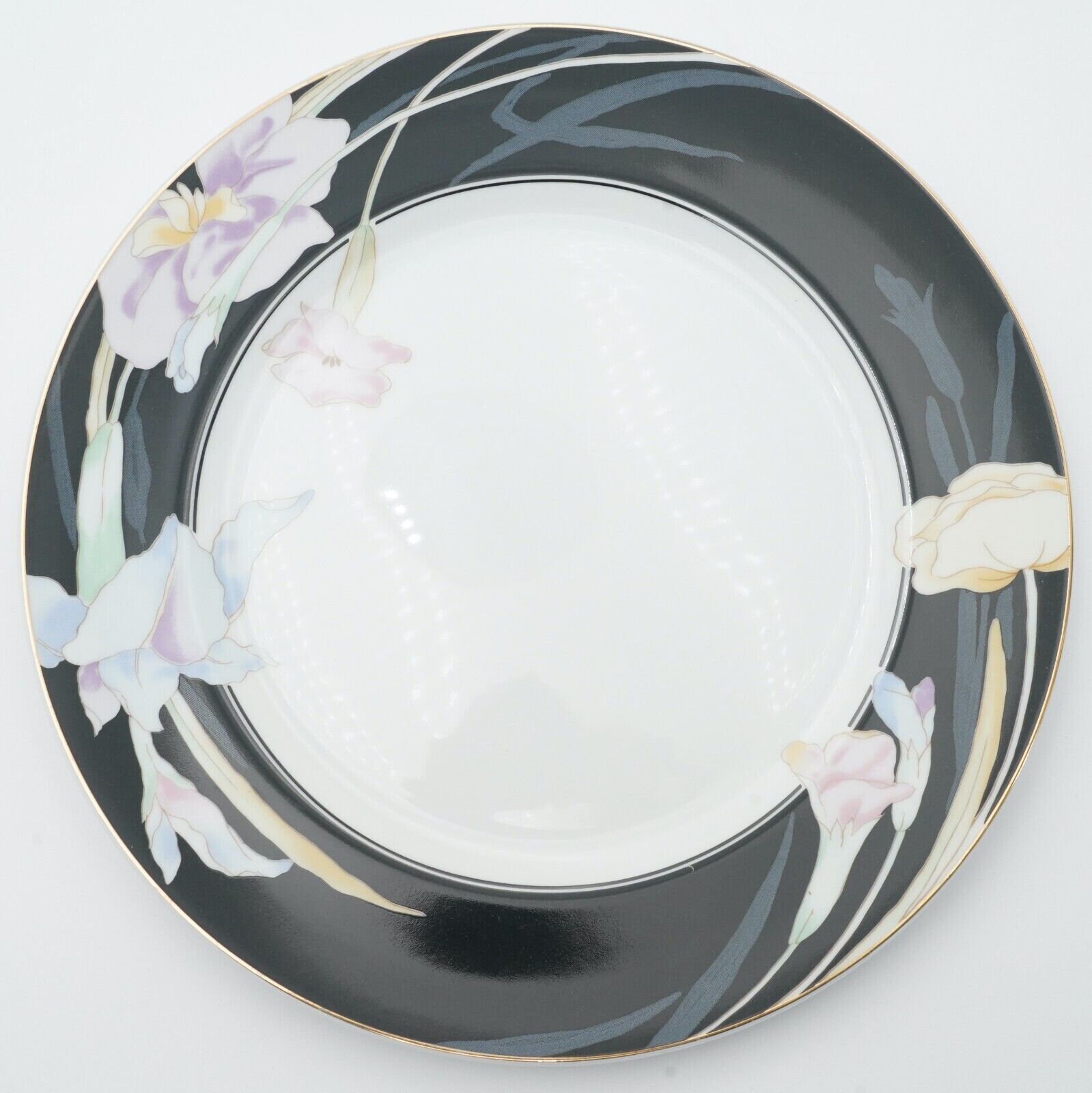 Vintage 1990s Mikasa Charisma Black Dinnerware Serveware Black Rim With ...