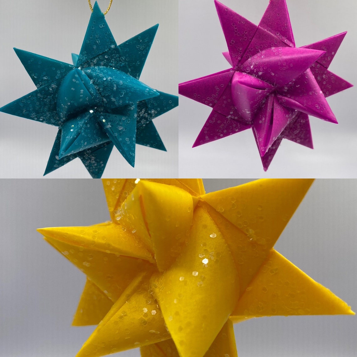 Medium German Stars, Froebel Stars, Polish Stars, Folded Paper Star ...