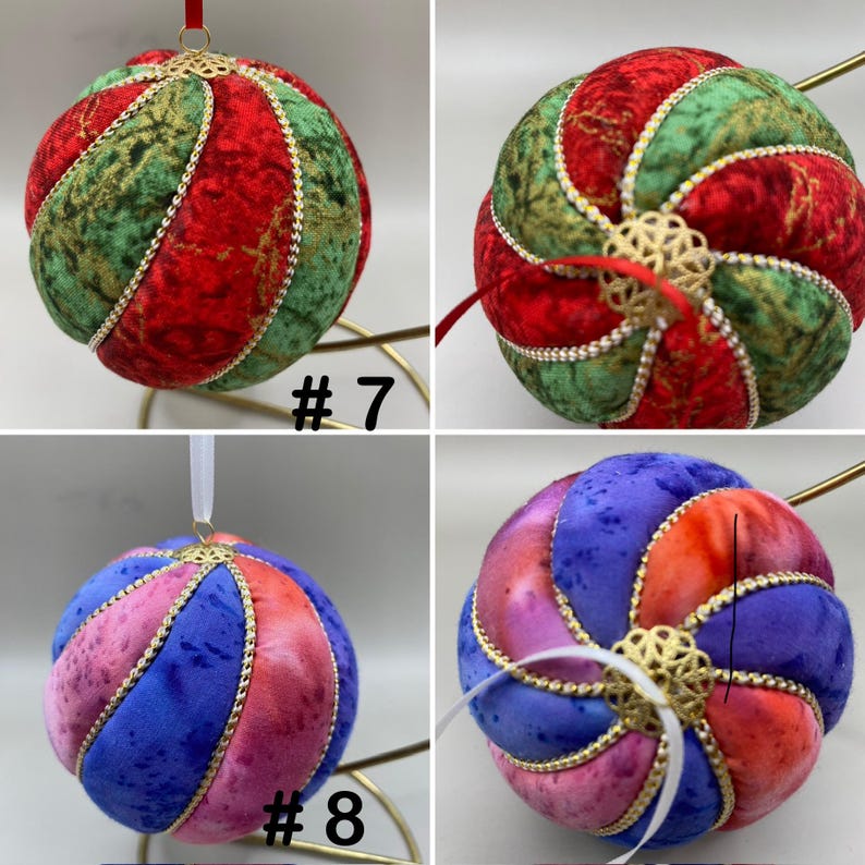 Kimekomi Christmas Ornaments, Kimekomi Handballs, Fabric Ornament ...