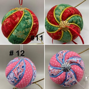 Kimekomi Christmas Ornaments, Kimekomi Handballs, Fabric Ornament ...