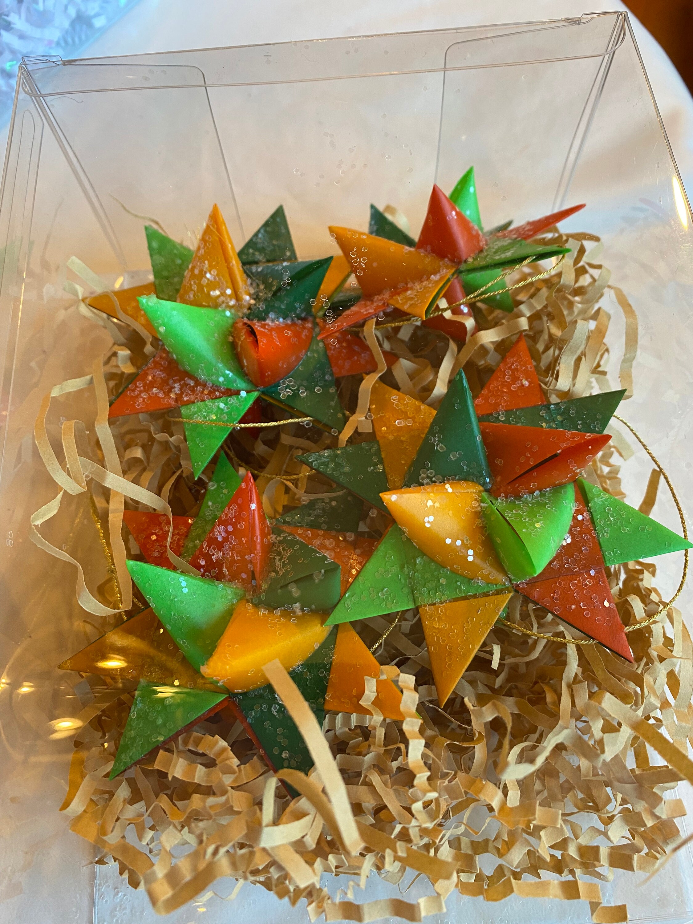 Boxed Medium German Stars, Froebel Stars, Polish Stars, Folded and ...