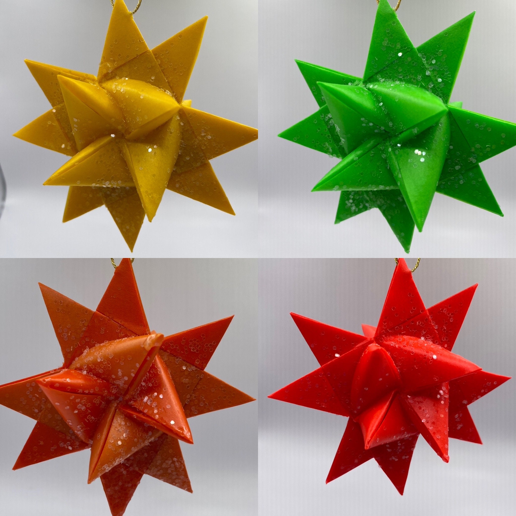Medium German Stars, Froebel Stars, Polish Stars, Folded Paper Star ...