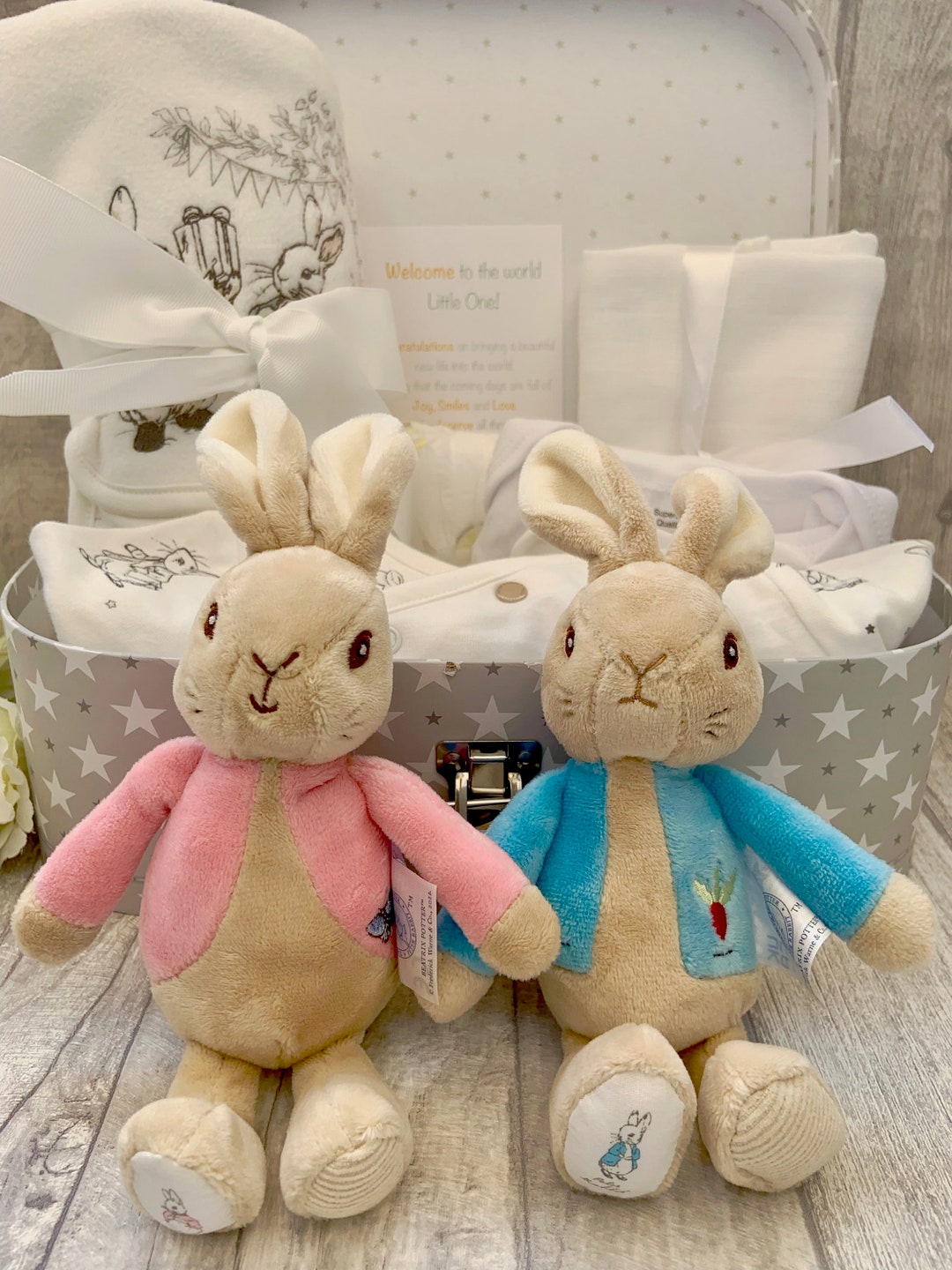 Peter Rabbit, Baby Hamper, Baby Shower Hampers, Beatrix Potter, Flopsy ...