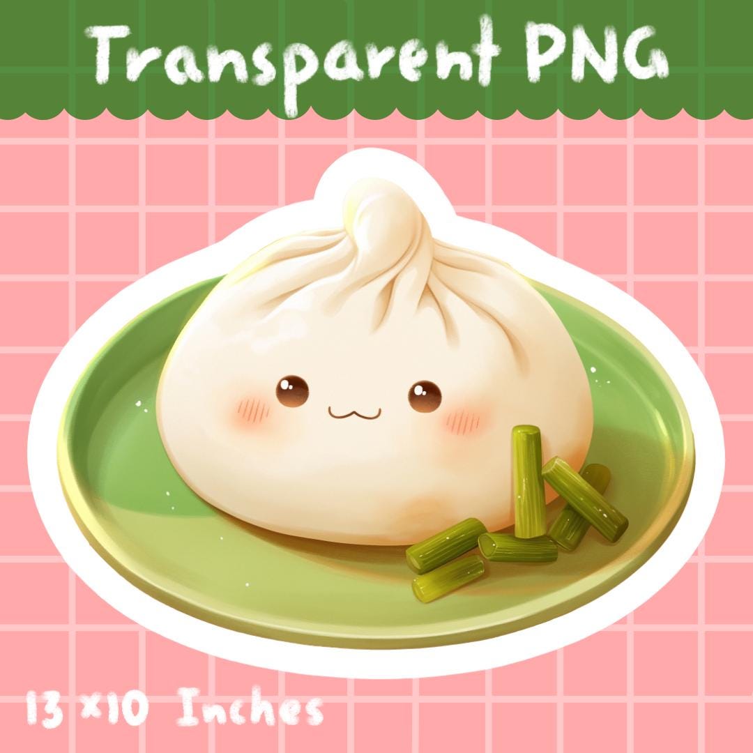 Korean Mandu Dumpling- PNG, Digital Download, Clipart, Commercial Use ...