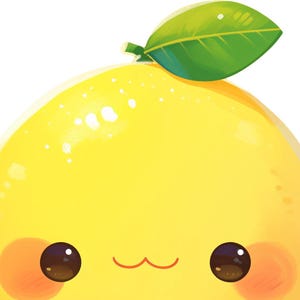 Cute Lemon- PNG, Digital Download, Clipart, Commercial Use - Etsy
