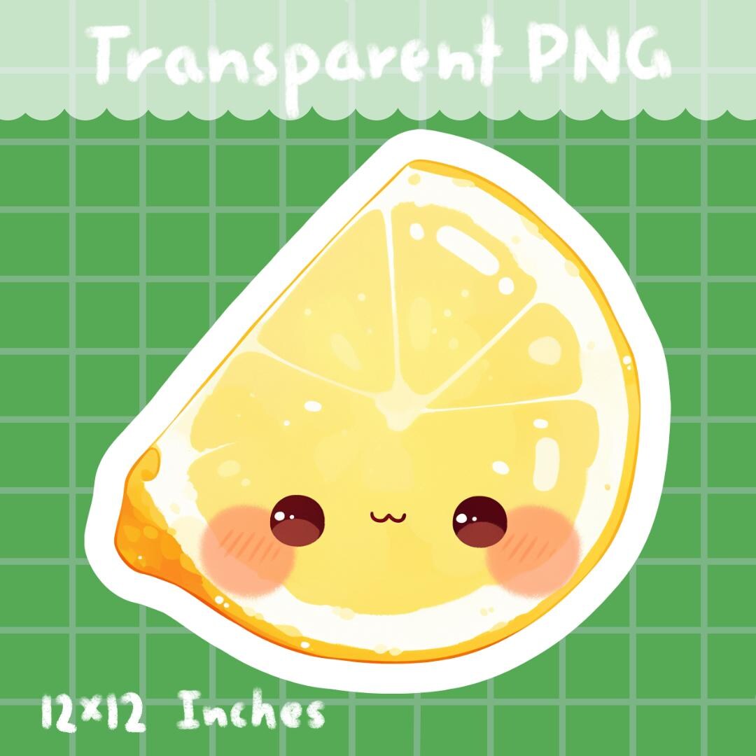 Cute Lemon - PNG, Digital Download, Clipart, Commercial Use - Etsy