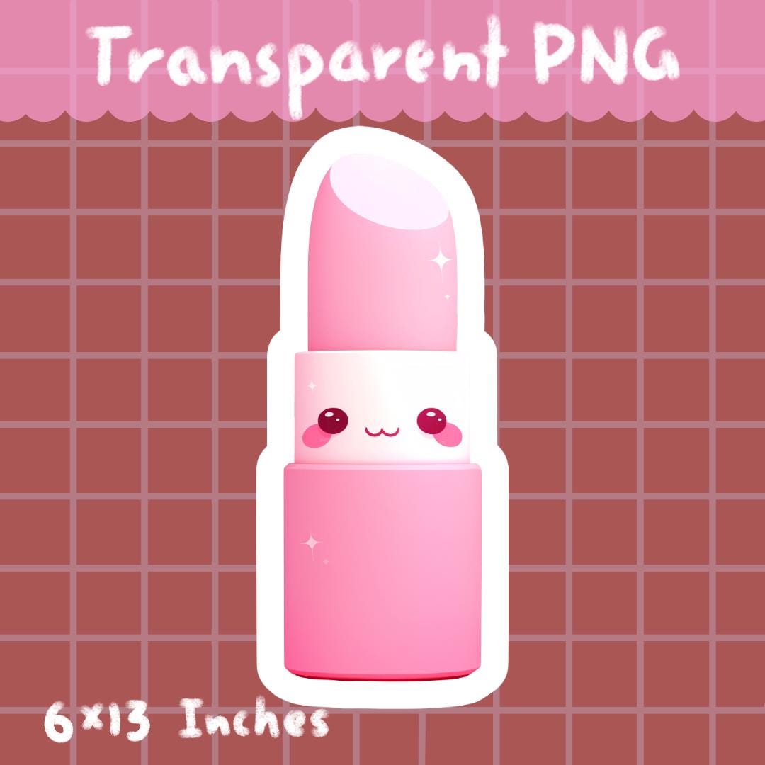 Cute Lipstick- PNG, Digital Download, Clipart, Commercial Use - Etsy
